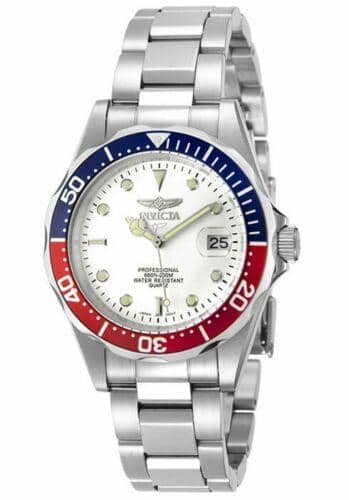 [New]Invicta Men's Watch Pro Diver Silver Tone Dial Stainless Steel ...