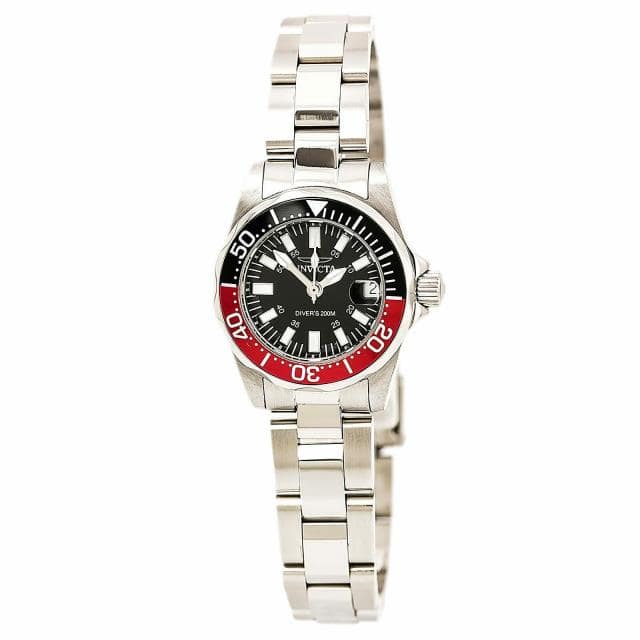 [New]Invicta Femmes Montre Signature Quartz Cadran Noir Bracelet Acier ...