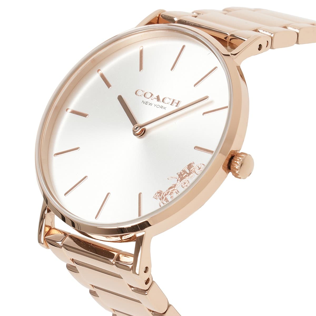 [New]Coach COACH 14503576 Perry Ladies PERRY carriage Logo Stainless ...