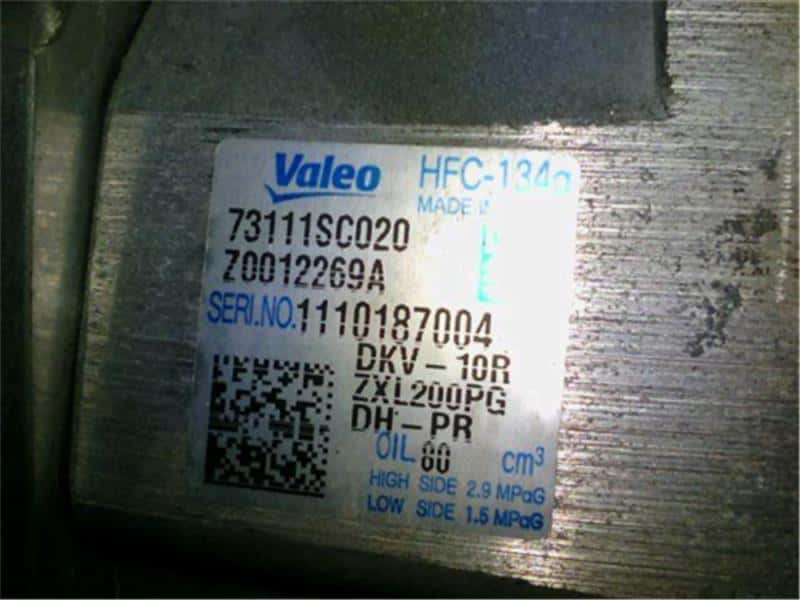 [Used]A/C Compressor SUBARU Forester 2011 DBA-SHJ 73111SC020 - BE ...