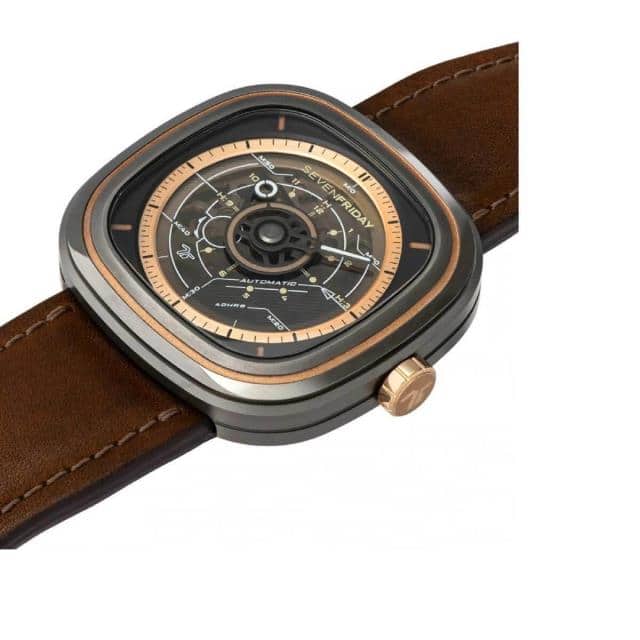 [New]SEVENFRIDAY SevenFriday Men's Watch T Series Automatic Brown Dial ...