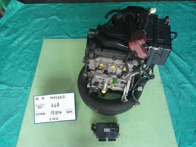 [Used]K6A Engine SUZUKI Wagon R DBA-MH23S - BE FORWARD Auto Parts