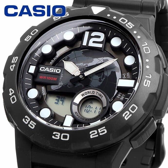 [New]All 2/15 our store article & CASIO Casio clock tele memo mens AEQ-100W-1A - BE FORWARD Store