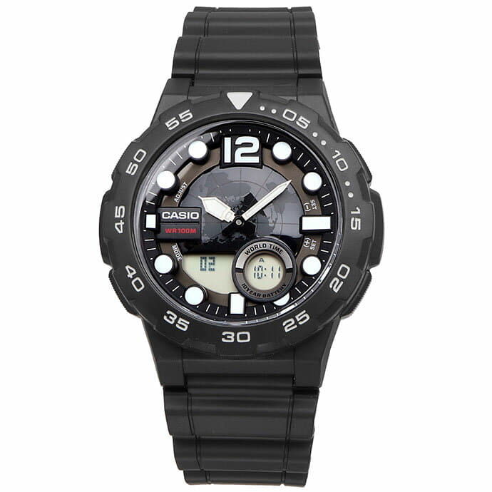 [New]All 2/15 our store article & CASIO Casio clock tele memo mens AEQ-100W-1A - BE FORWARD Store