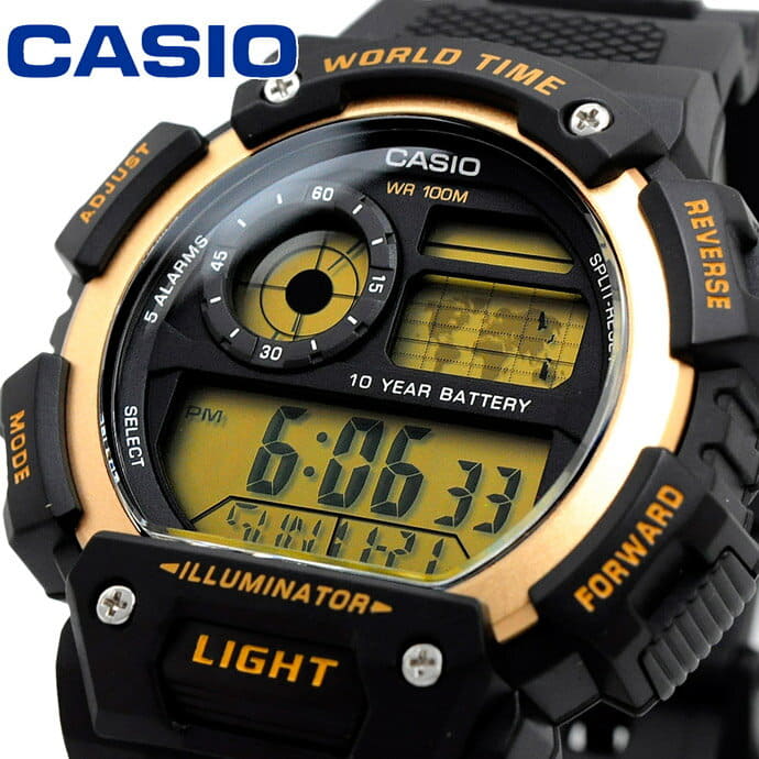 [New]All 2/15 our store article & CASIO Casio clock world time digital mens AE-1400WH-9AV - BE ...