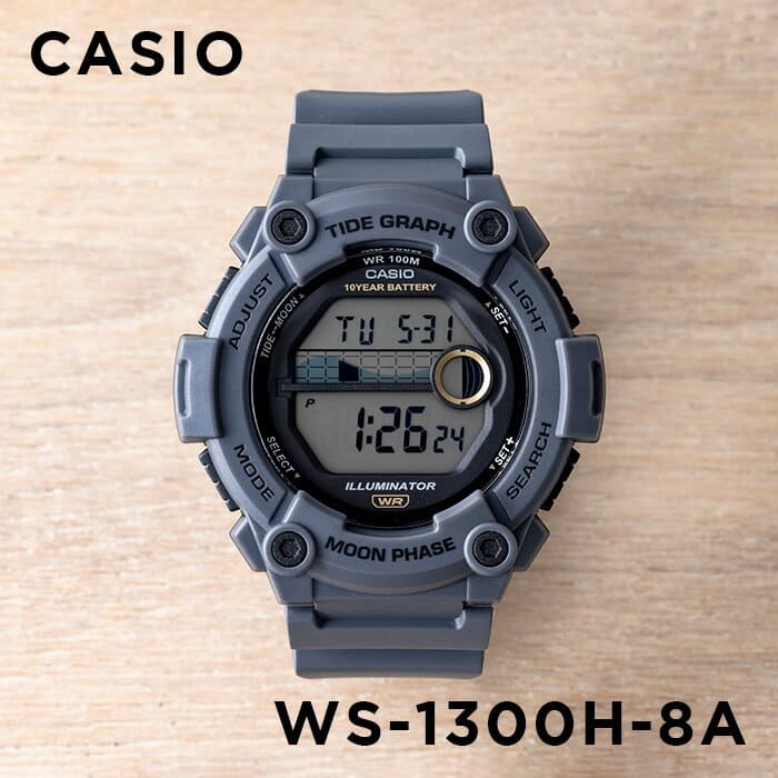 [New][Japanese non-release CASIO SPORTS Casio WS-1300H-8A clock mens Ladies digital ...
