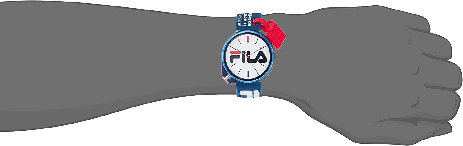[New]Arm time FILA mens Ladies unisex blue white FILA TIME ( time ...