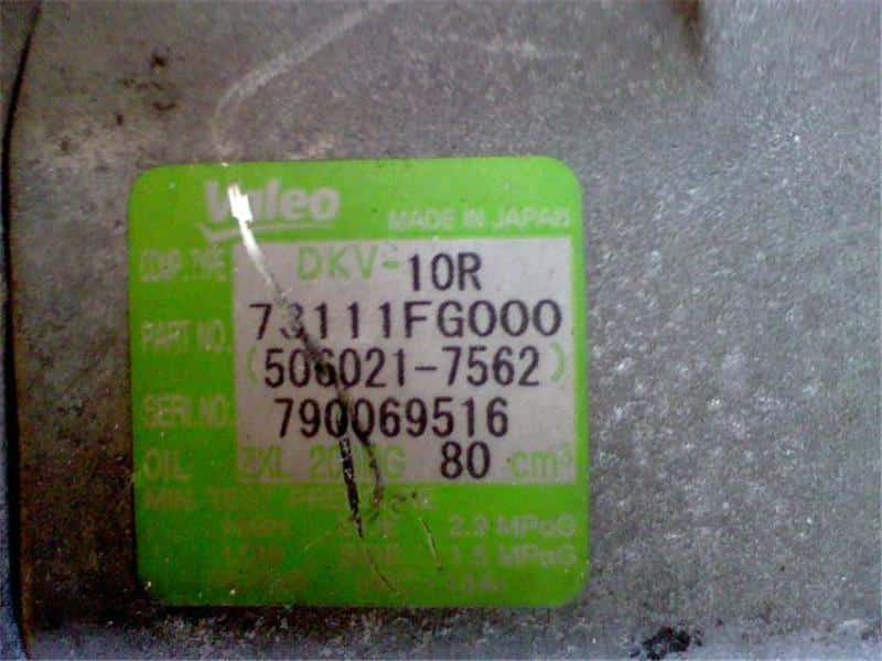 [Used]A/C Compressor SUBARU Impreza 2007 CBA-GRB 73111FG002 - BE ...