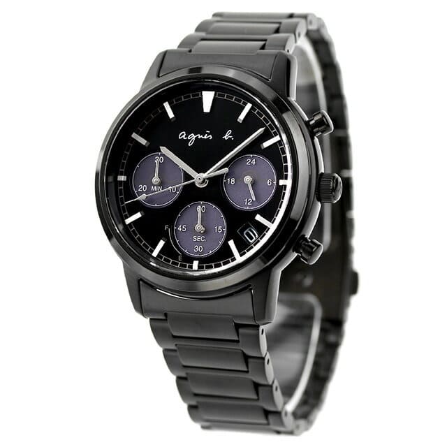 [New]Agnes b. SAM solar mens agnes b. FCRD995 analog Black black - BE ...