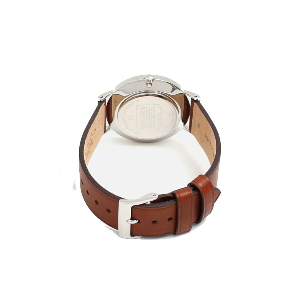 [New]Coach COACH 14503803 mens Ladies Perry PERRY quartz Silver brown ...