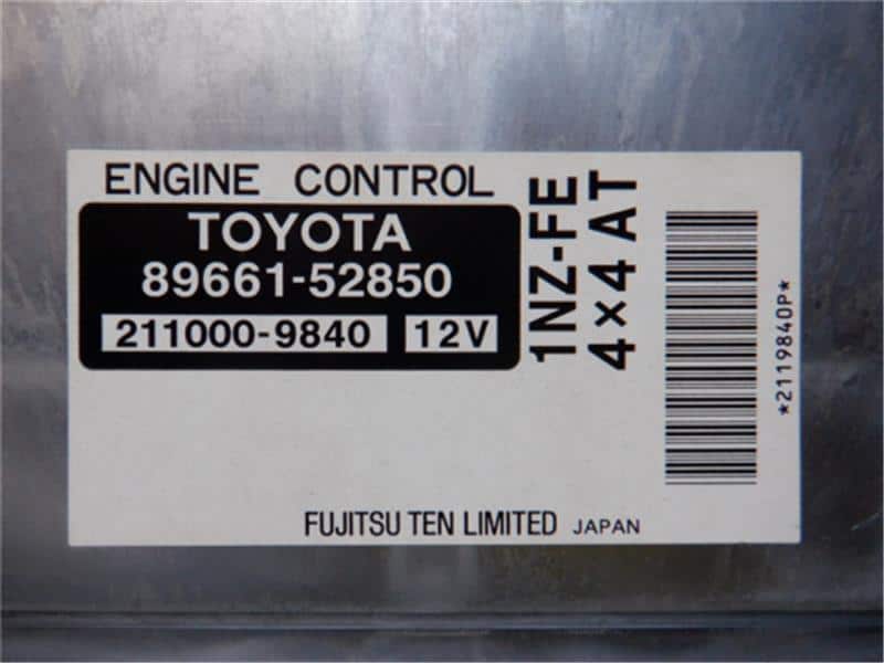 [Used]Engine Control Unit / ECU TOYOTA IST 2002 UA-NCP65 - BE FORWARD ...