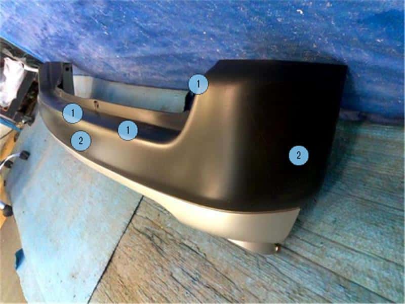 [Used]Rear Bumper Assembly TOYOTA Probox Van 2015 DBE-NCP165V - BE ...