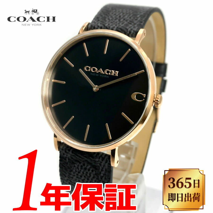 [New]COACH coach NEW YORK New York mens Ladies Quartz watch round ...