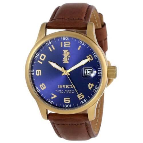 [New]Invicta Reloj Hombre i-Force Cuarzo Esfera Azul Piel Marron Oscuro ...