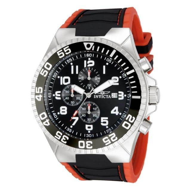 [New]PRO pro Invicta 12412 Uomo pro Diver Quadrante Nero Rosso & Gomma ...