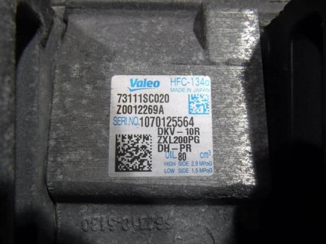 [Used]A/C Compressor SUBARU Forester 2011 DBA-SHJ 73111SC020 - BE ...