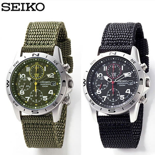 [New]★ 1000 SEIKO military watch newspaper publication SEIKO (khaki ...