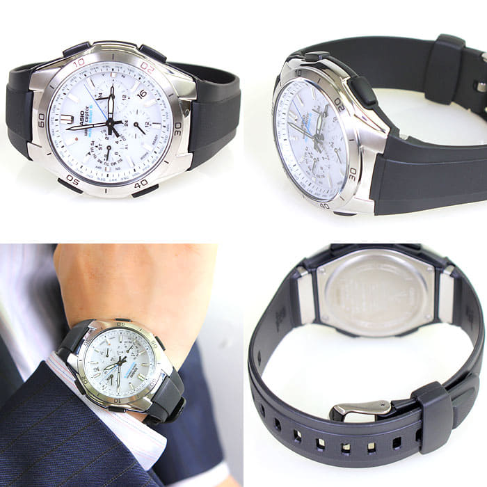 [New]★Move Casio mens Electric wave solar Casio Electric wave solar arm ...