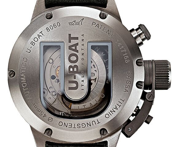 [New]you boat Classico 45 titanium tungsten skeleton 8060 mens U-BOAT ...