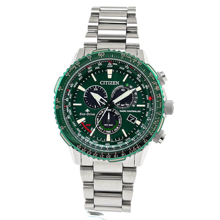 [New]CITIZEN pro master direct flight SKY series Eco Drive radio time ...