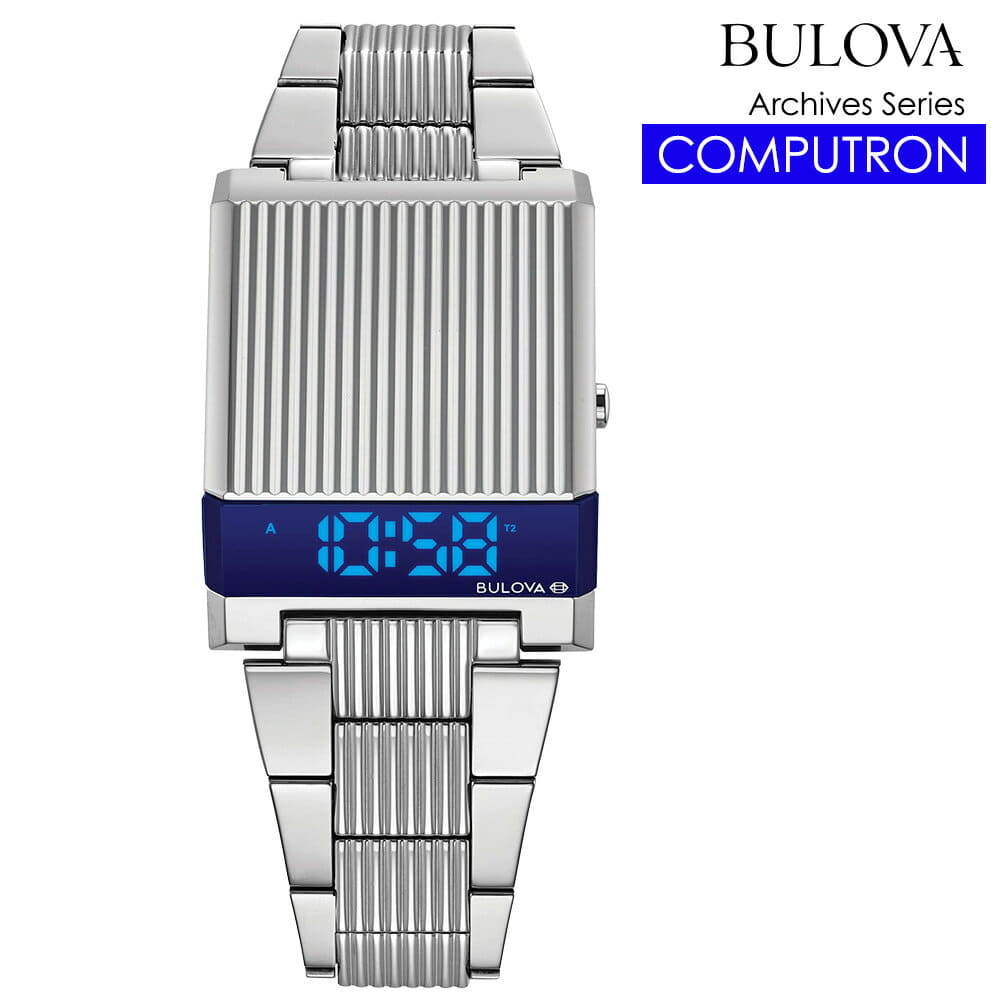 [New]P *5 time 3/21 Bulova BULOVA clock mens digital watch LED ...