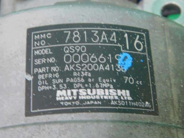 [Used]A/C Compressor MITSUBISHI Delica D5 2011 DBA-CV4W 7813B090 - BE ...