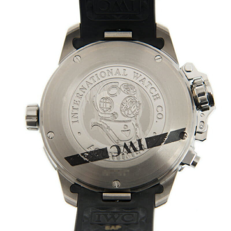 [New]IWC Aqua timer deep two IW354702 Stainless Black rebab rack ...