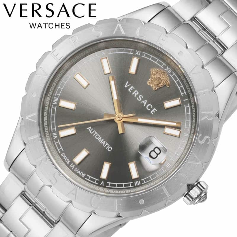 [New]Versace VERSACE clock helenium HELLENYIUM mens gray VEZI00119 ...