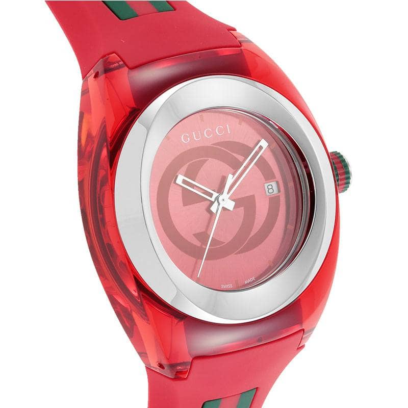 [New]Gucci GUCCI clock sink SYNC mens red YA137103A [the cool sherry ...