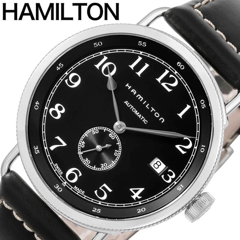 [New]Hamilton HAMILTON clock khaki Navy Khaki Navy mens Black H78415733 ...