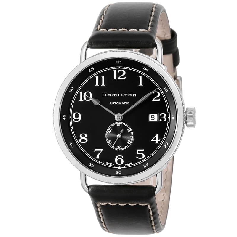 [New]Hamilton HAMILTON clock khaki Navy Khaki Navy mens Black H78415733 ...