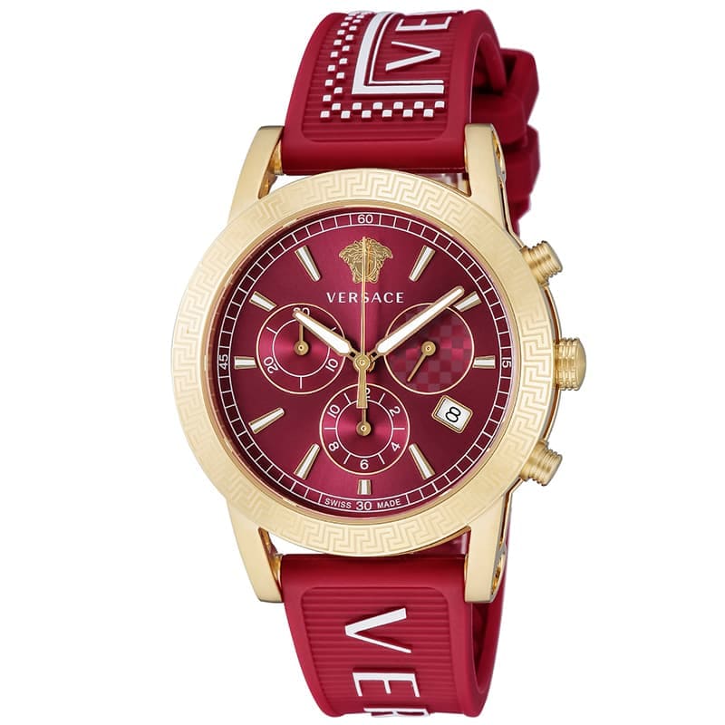[New]Versace VERSACE clock technical center SPORTTECH mens red ...