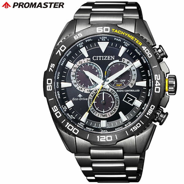 [New]CITIZEN Citizen clock pro master land Eco Drive electric wave ...