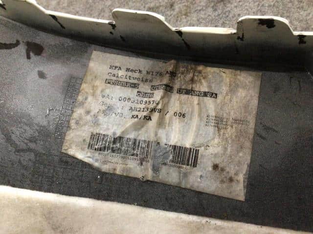 [Used]Rear Bumper Assembly MERCEDES-BENZ Benz a class 2014 DBA-176042 ...