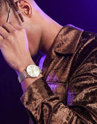 [New]eisosu ASOS DESIGN unisex stainless steel classic watch with ...