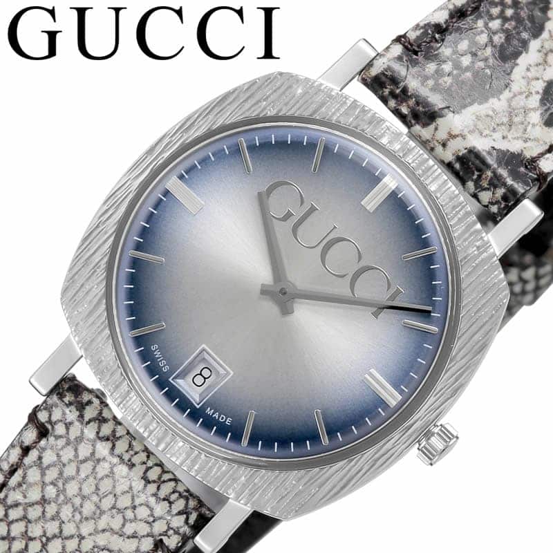[New]Gucci GUCCI clock 152 152 unisex YA152401 blue snake pattern high ...