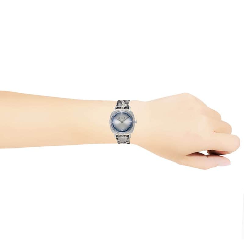 [New]Gucci GUCCI clock 152 152 unisex YA152401 blue snake pattern high ...