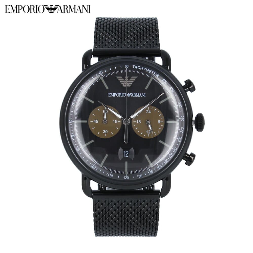 [New]EMPORIO ARMANI Emporio Armani AVIATOR clock mens quartz analog ...
