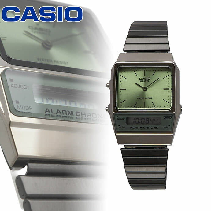 [New]CASIO Casio standard clock analog digital nostalgic mens Ladies AQ ...