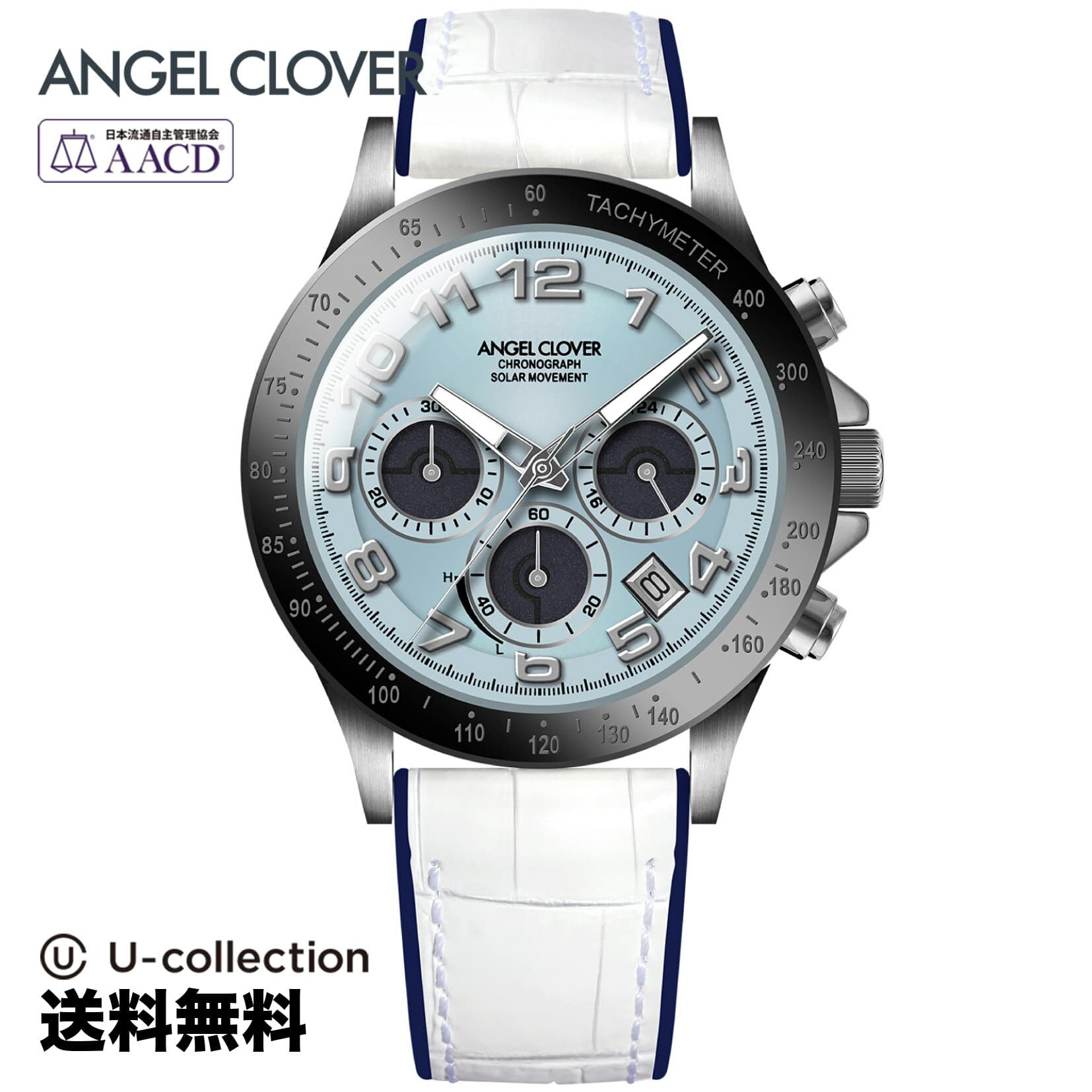 [New]Angel Clover angel clover Luce solar solar quartz mens blue ...