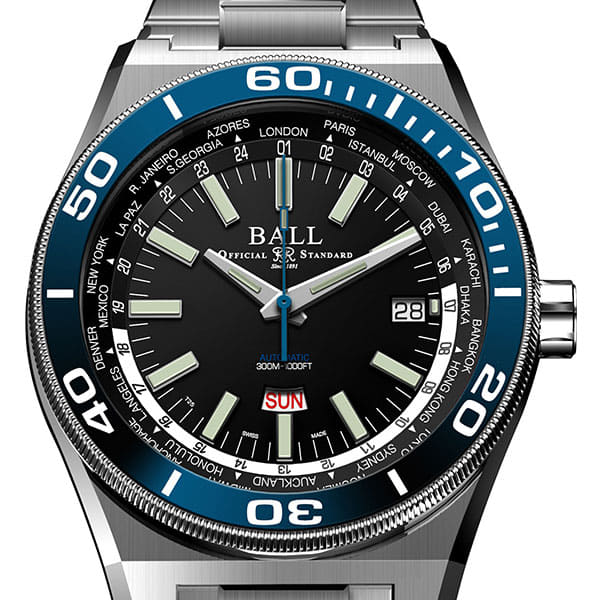 [New]Ball BALL Watch Roadmaster world time divers mens high quality ...