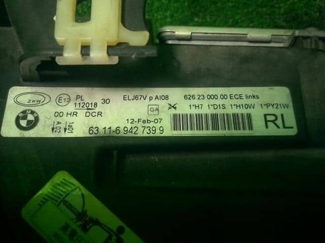 [Used]Left Headlight BMW 3 Series 2007 ABA-VB23 63117161673 - BE ...