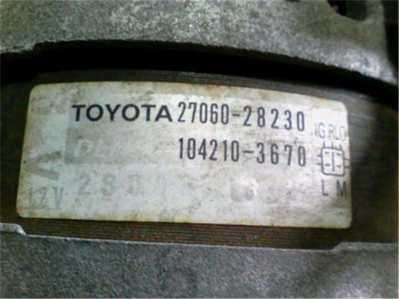 [Used]Alternator TOYOTA Voxy 2005 CBA-AZR60G 2706028230 - BE FORWARD ...