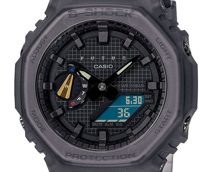 [New]G-SHOCK G-SHOCK FUTUR collaboration gray skeleton GA-2100FT-8AJR ...