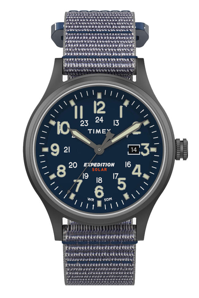 [New]It is !TIMEX Timex mens talent scout solar 41mm fabric Navy ...