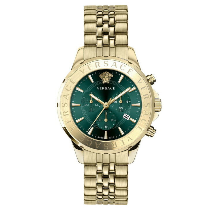 [New][VERSACE] Versace mens signature Chronograph Chronograph Man 44mm ...