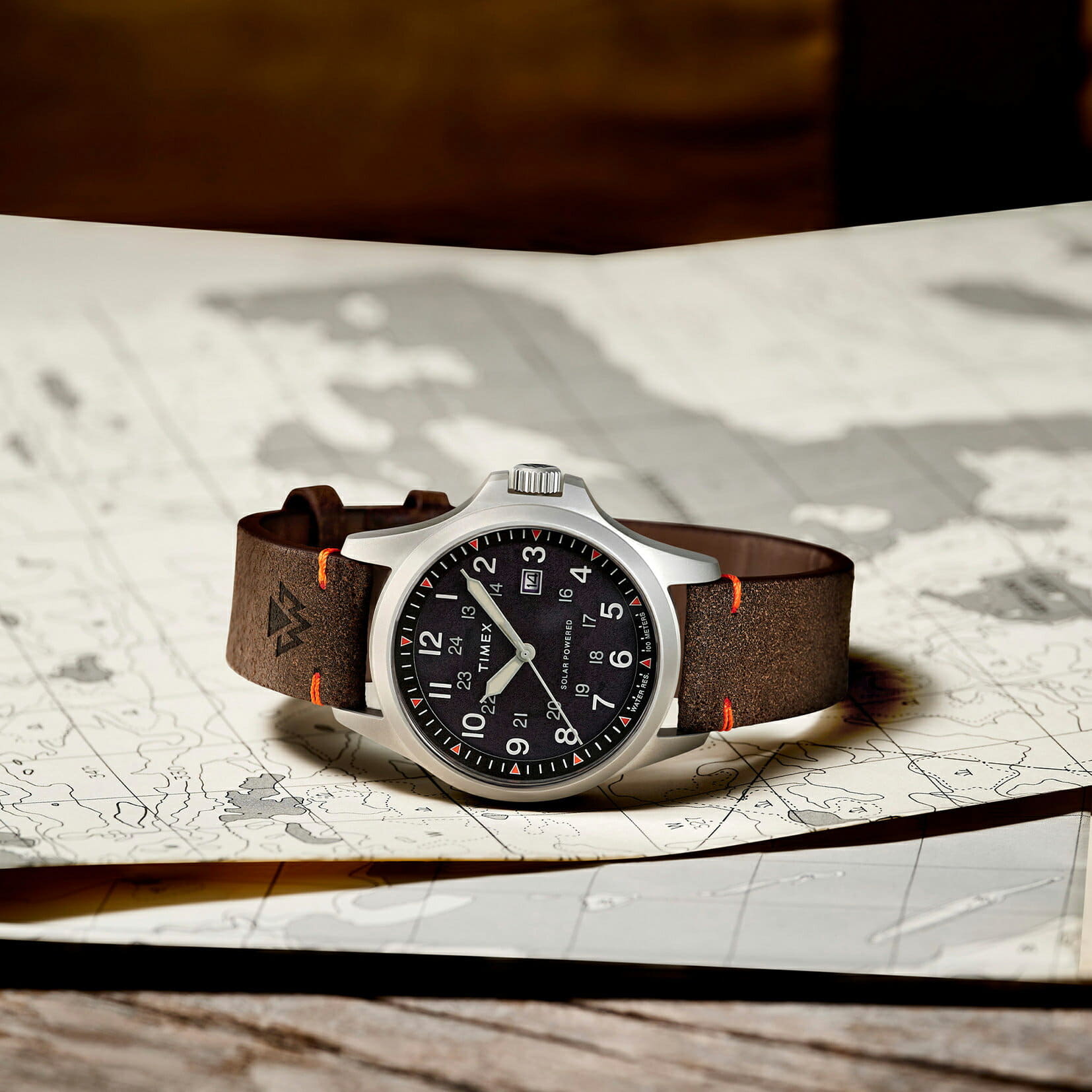 [New]TIMEX Timex Expedition north solar brown Solar battery mens Black ...