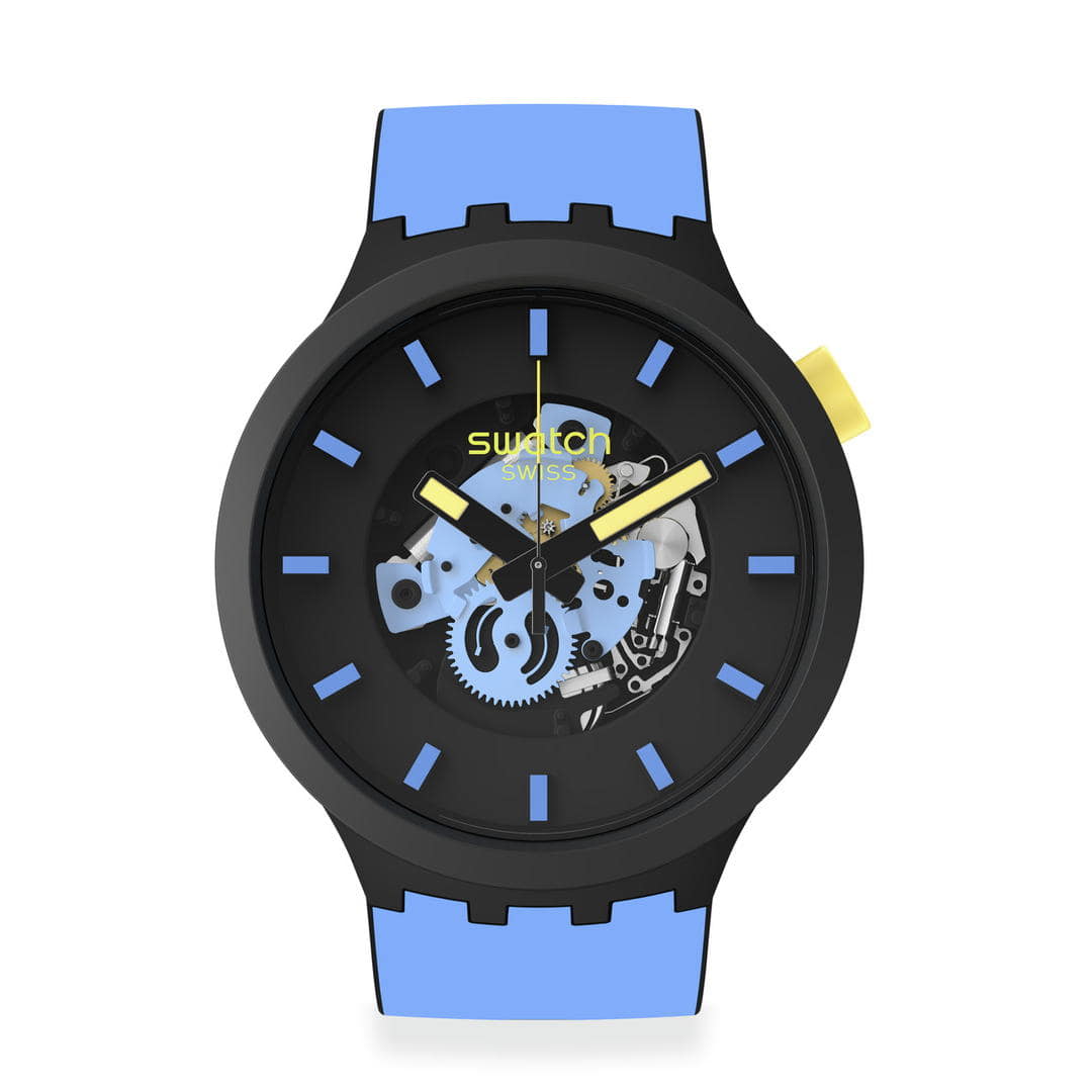 [New]swatch Swatch mens Ladies originals Black BIG BOLD BIOCERAMIC ...
