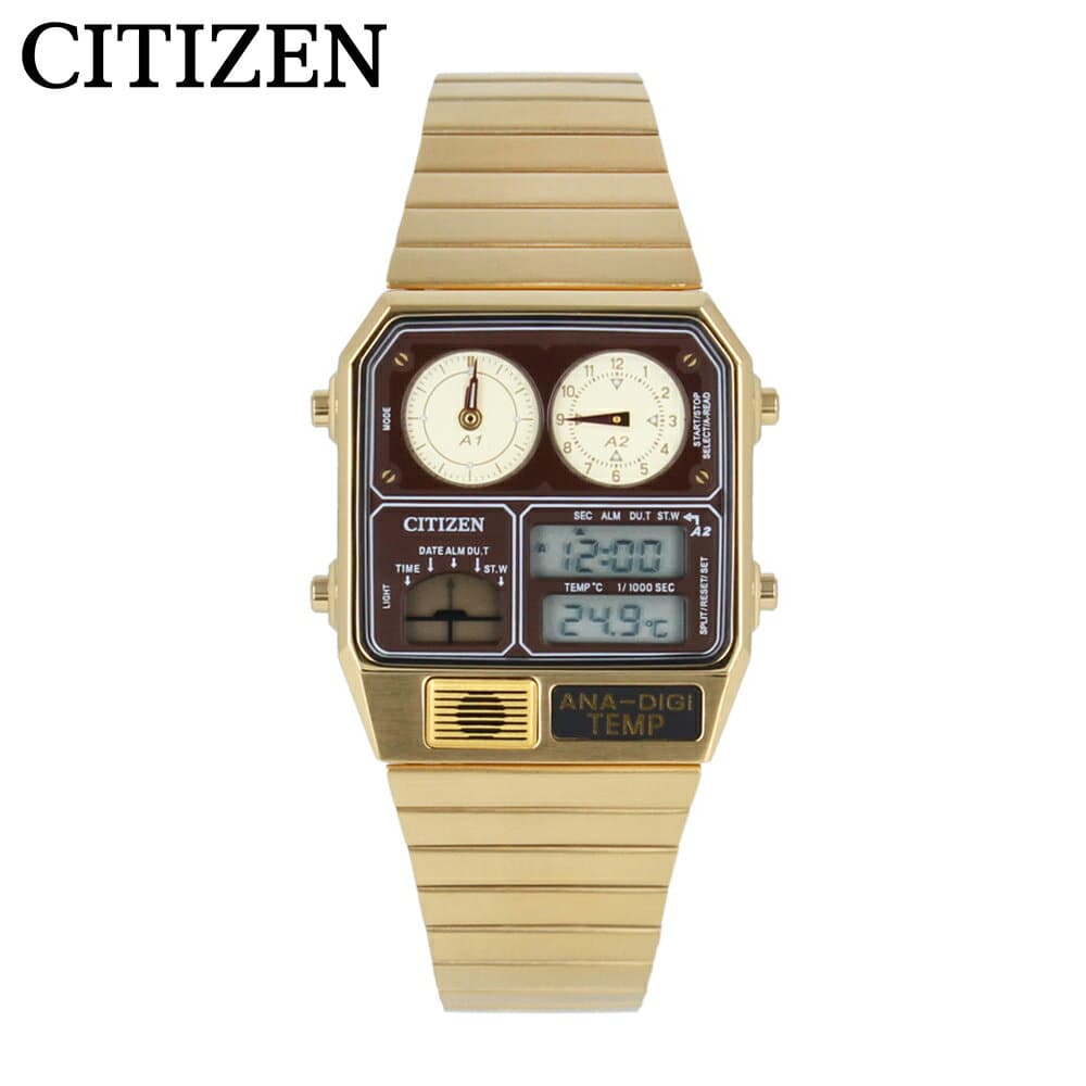 [New]Citizen CITIZEN RECORD LABEL ANA-DIGI TEMP clock unisex mens Ladies quartz Stainless metal ...