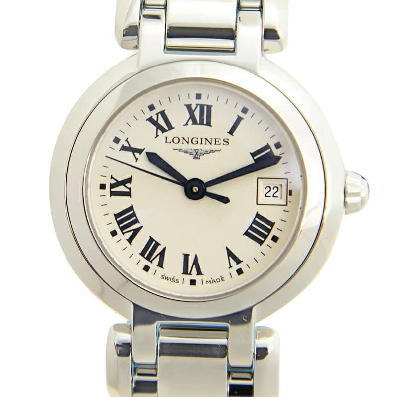 [New]LONGINES Longines prima ballerina luna Stainless white quartz L8 ...